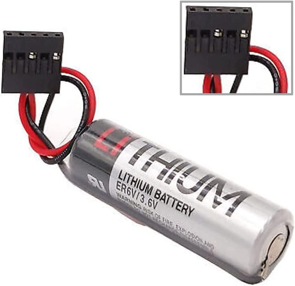 Paquete de 5 unidades ER6V3.6V ER6VC3N 2000mAh con enchufe JAE5PIN la ...