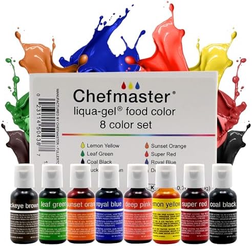 Amazon.com: Chefmaster - Colorante alimentario Liqua-Gel - Juego de 12 ...