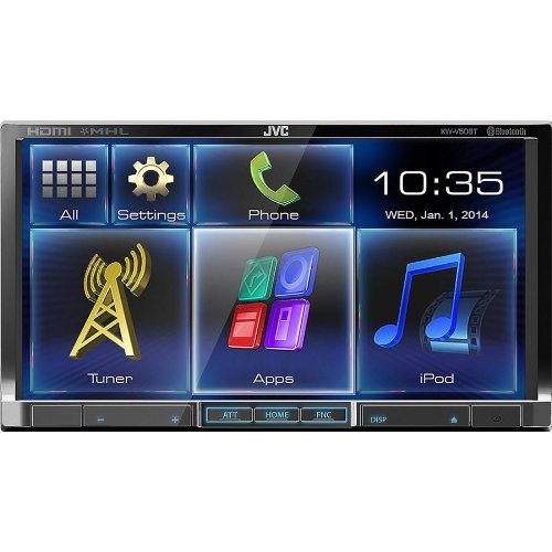 Buy JVC Double DIN In-Dash 7 Inch LCD Touchscreen Bluetooth AM/FM/CD ...