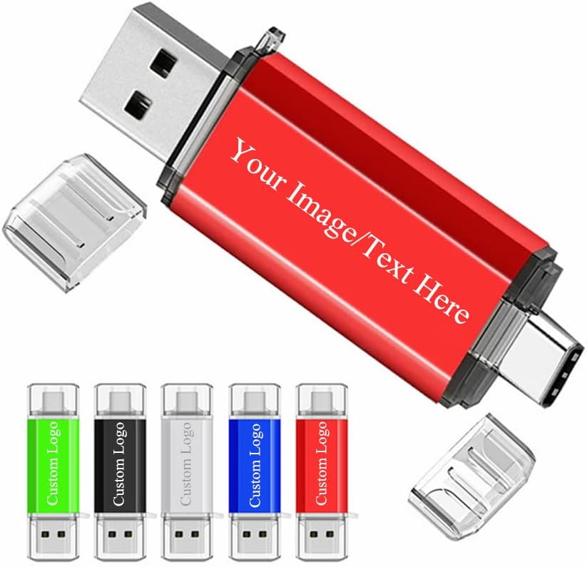 Amazon.com: Custom USB Type-C Flash Drive,10 Pack 32GB Personalize ...