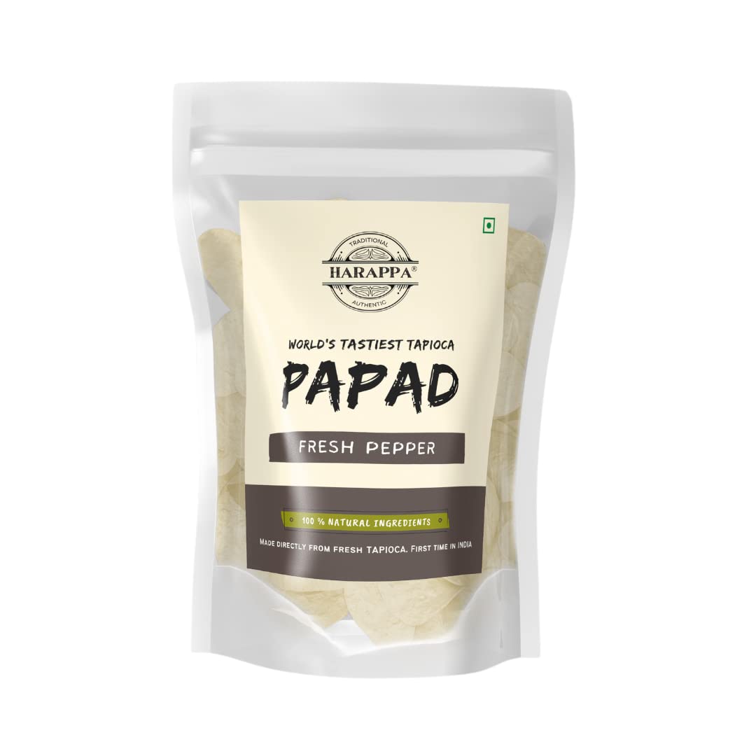 Buy Harappa Tapioca / Sabudana Papad 100 g (Fresh Pepper) Online at ...