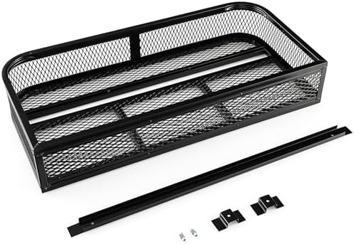 IRONMAX ATV Front Cargo Basket, Heavy Duty Steel Luggage Storage ...