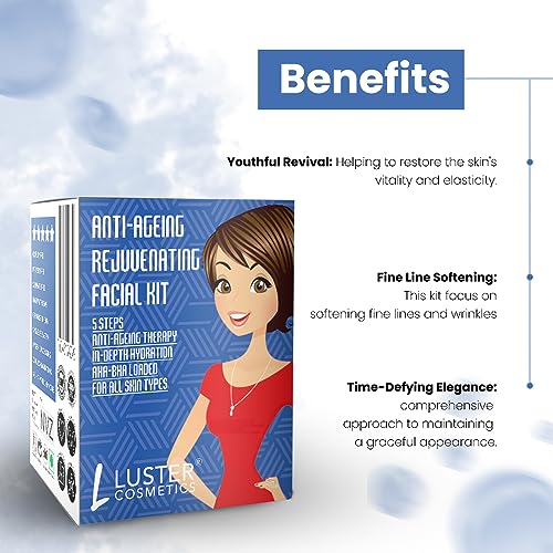 Luster Cosmetics Anti-Ageing Facial Kit | Deep Hydration | Enriched ...