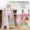 Amazon.com: OCODILE Toddler Tower with a Sliding Door and 3 Adjustable ...