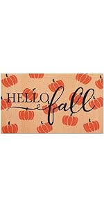 Amazon.com : Moucuny Thanksgiving Doormat Fall Pumpkin Floor Mat Autumn ...