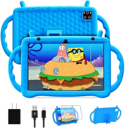 Amazon.com : YATIOM Kids Tablet 10 inch Android 14 with Drop-Proof Case ...