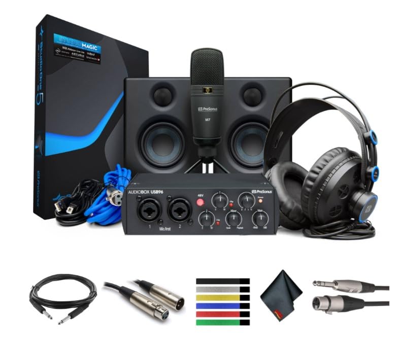 Amazon.com: PreSonus AudioBox 96 25th Anniversary Studio Ultimate ...