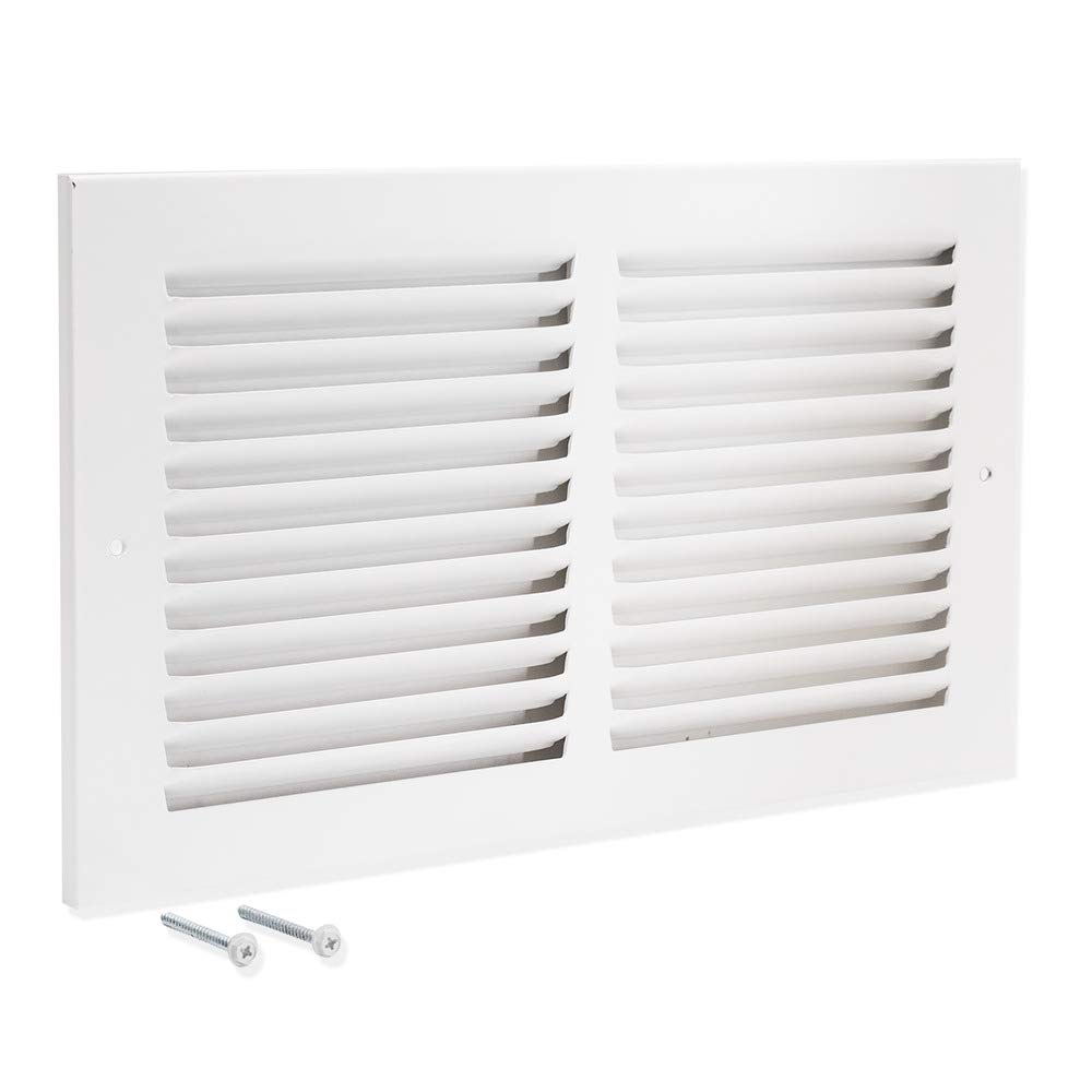 EZ-FLO 61626 Solid Steel Return Grille Air Register, 12 in. x 6 in ...