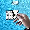 Amazon.com: (3Pcs) Support Single Moms Stickers Funny Hard Hat Sticker ...