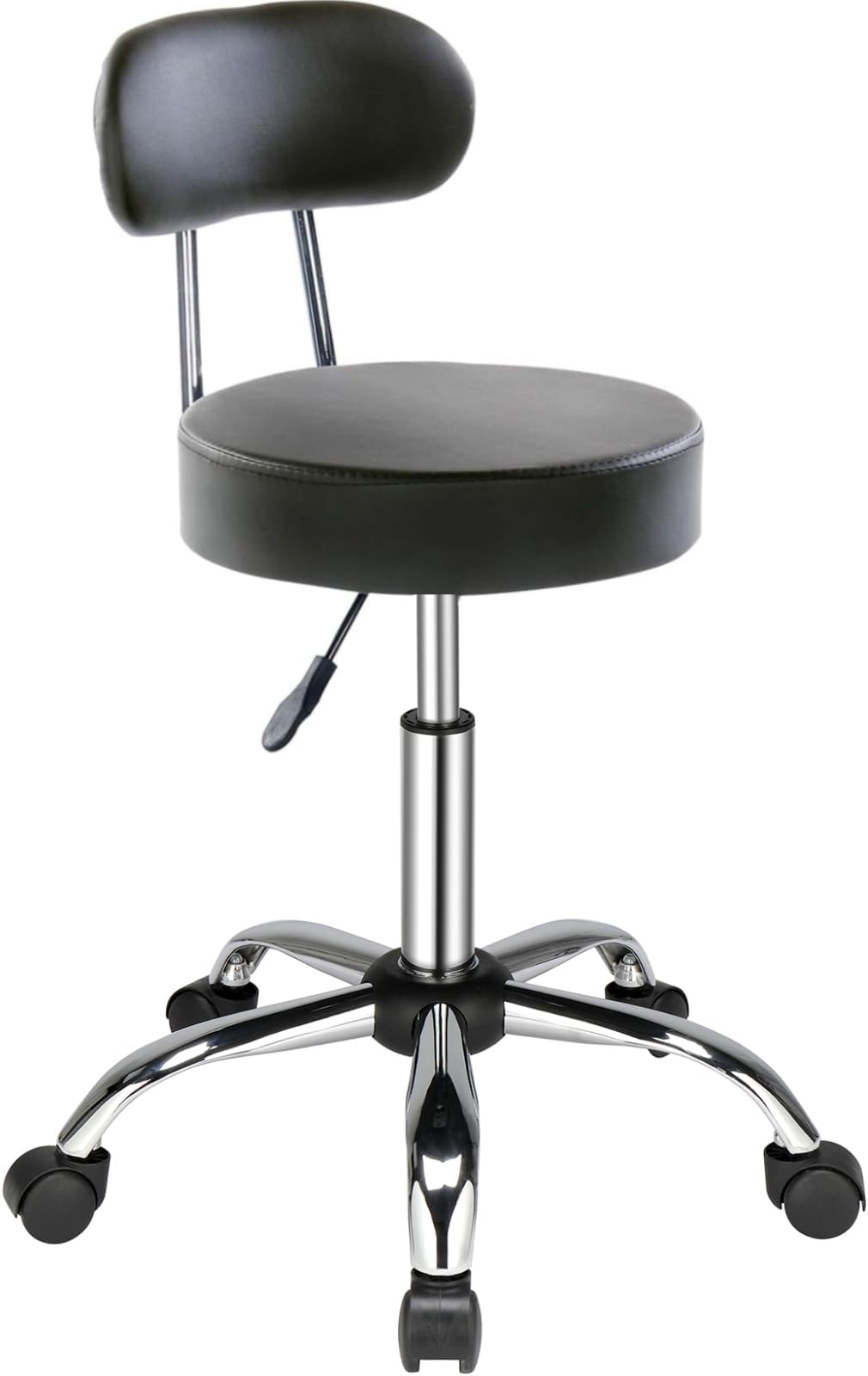 HMTOT Tabouret pivotant à roulettes avec Dossier réglable en Hauteur ...