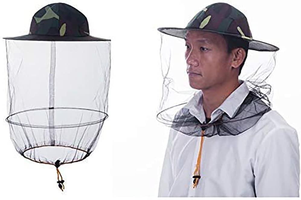 Amazon.com : 2 pcs bee Beekeeping Veil hat Head net Beekeeper Netting ...