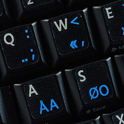 Amazon.com: 4Keyboard Programmer Dvorak Keyboard Sticker with Blue ...