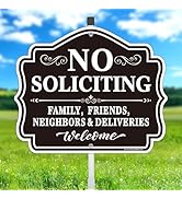 Amazon.com : No Soliciting Sign for House, Family Friends and Neighbors ...