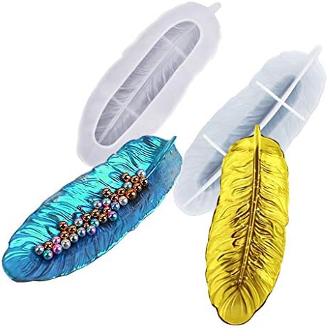 Amazon.com: Silicone Feather Shaped Mold Creative Epoxy Resin Casting ...