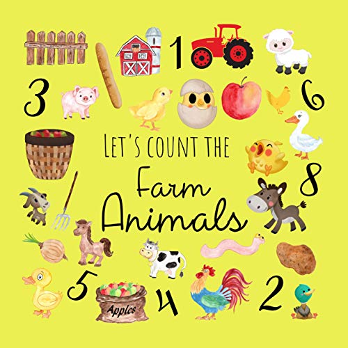 Let's Count The Farm Animals: Cute Counting Activity Puzzle Book For ...