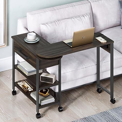 Amazon.com: BELLEZE 360° Rotatable End Table with Ultra-Fast USB Type A ...