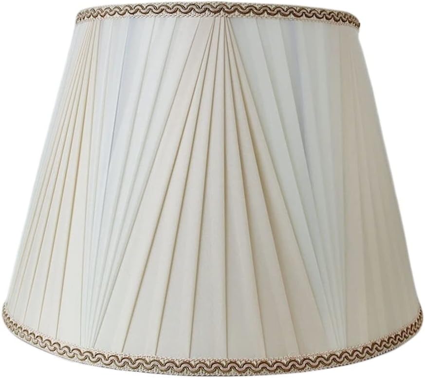 HOUKAI 40cm Large Table Lamp Shade Fabric Round Lamp Shade For Home ...