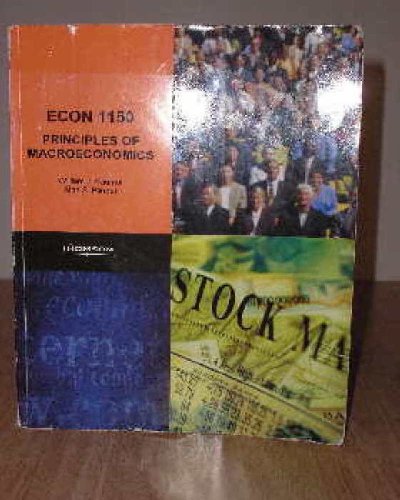 Econ 1150, Principles of Macroeconomics: Alan S. Blinder William J ...
