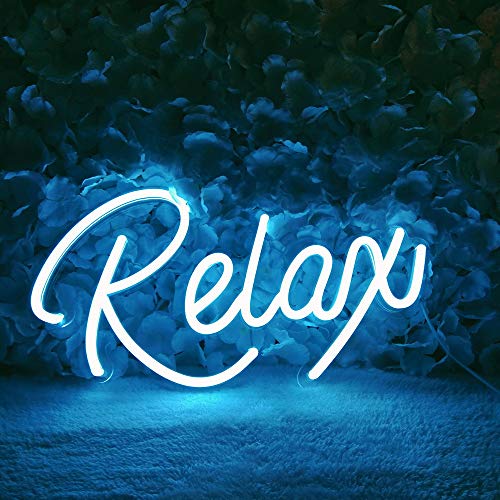 🛒 Flash Sale DIVATLA Blue Relax Neon Sign, 5v USB Powered. Nice Looking ...