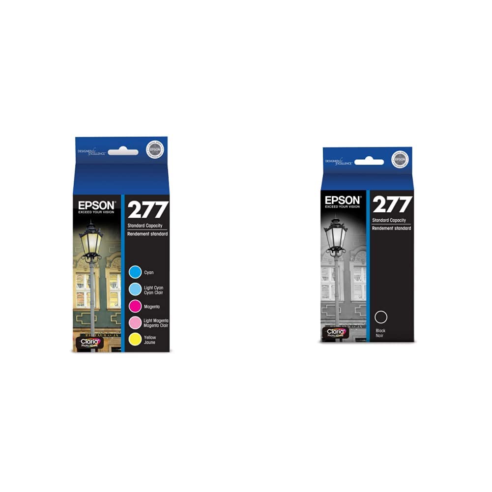 Epson T277 Claria Photo HD Standard Capacity Ink Cartridges - Color ...