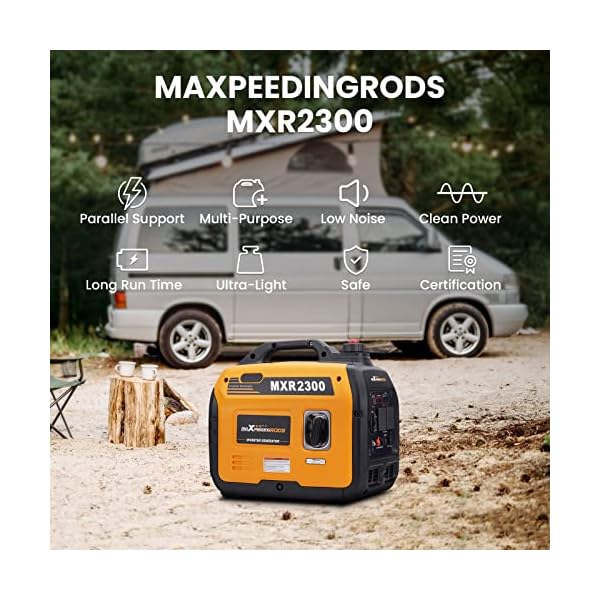 maXpeedingrods 2300W Portable Inverter Generator 4 Stroke Silent Pure ...