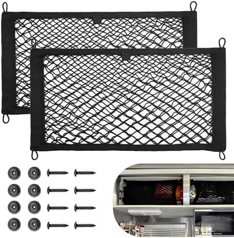 Amazon.com: RED WOLF 2 Layer Small Mesh Cargo Net Elastic Storage ...