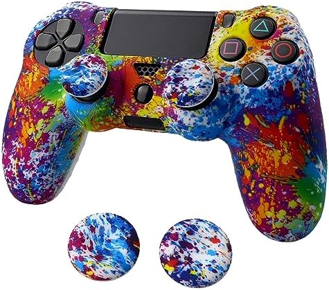 Amazon.com: Skin for Ps4 Controller, Anti-Slip Silicone Shell Cover ...