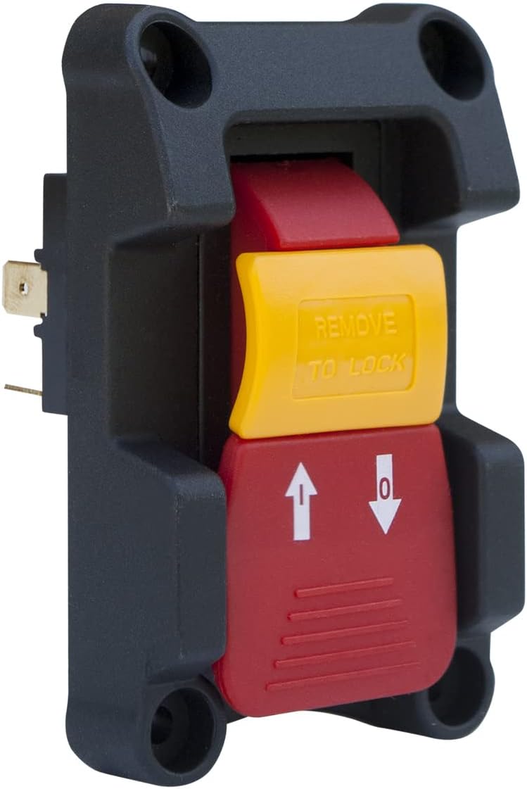 POWERTEC 71006V Dual Voltage 110V/220V Safety Locking Switch, Table Saw ...