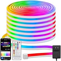 Amazon.com: echosari Neon Rope Lights RGB Color Changing IC, 33Ft LED ...