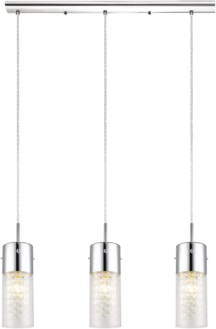 Chrome Diamond 3x60W Trestle Hanging Light in Chrome Finish - Amazon.com