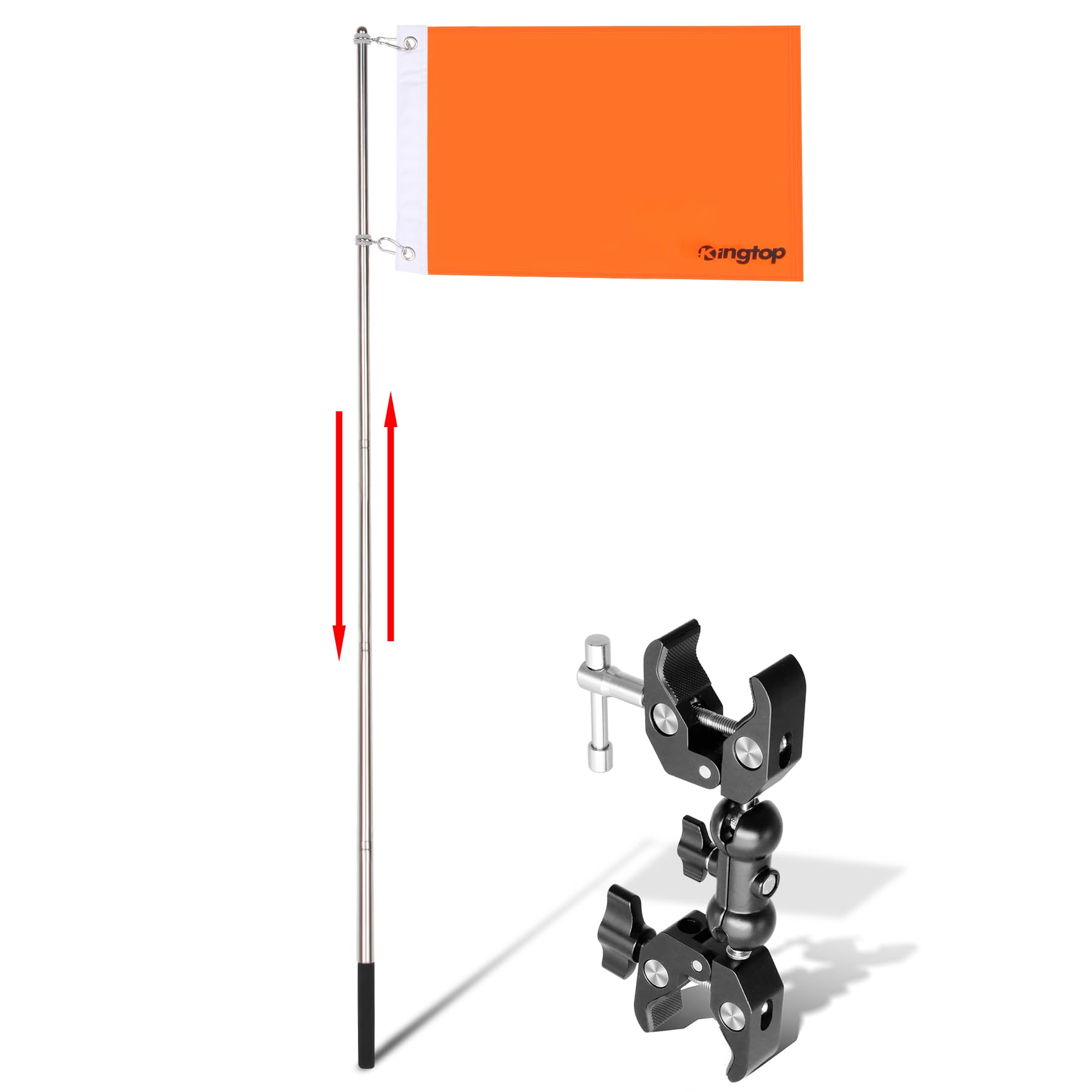 Amazon.com : KINGTOP Golf Cart Flag Holder with 48 Inches Telescopic ...