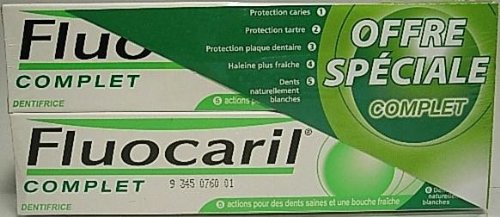 Amazon.com : Procter&Gamble Fluocaril Complete Toothpaste 75Ml X2 ...