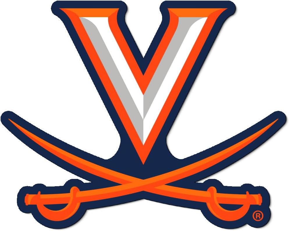 Amazon.com: University of Virginia Primary Logo Premium 4" Die Cut ...