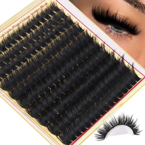 Amazon.com: Volume Lash Clusters with Spiky Manga Lash Clusters 300D ...