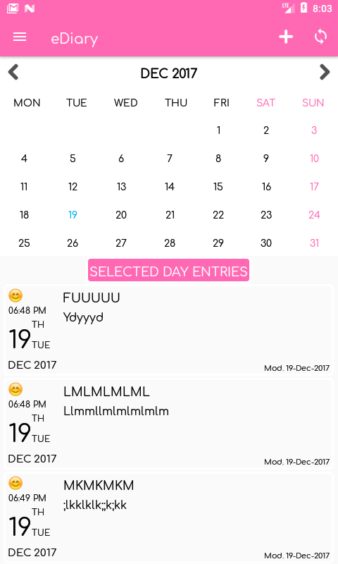 eDiary - App on Amazon Appstore