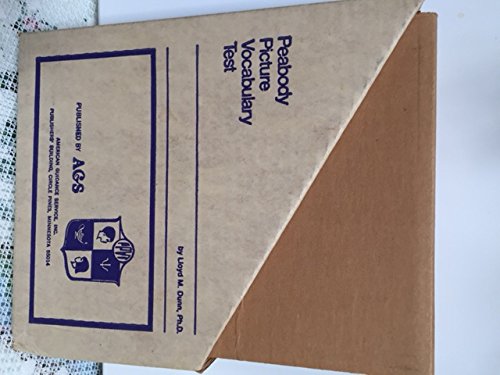 Expanded manual for the Peabody picture vocabulary test: Dunn, Lloyd M ...
