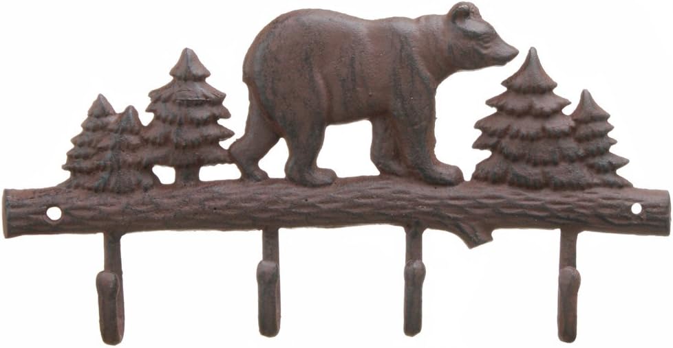 Amazon.com: Black Bear Family Cub Keyholder Rack Hook Sculpture, Wall ...