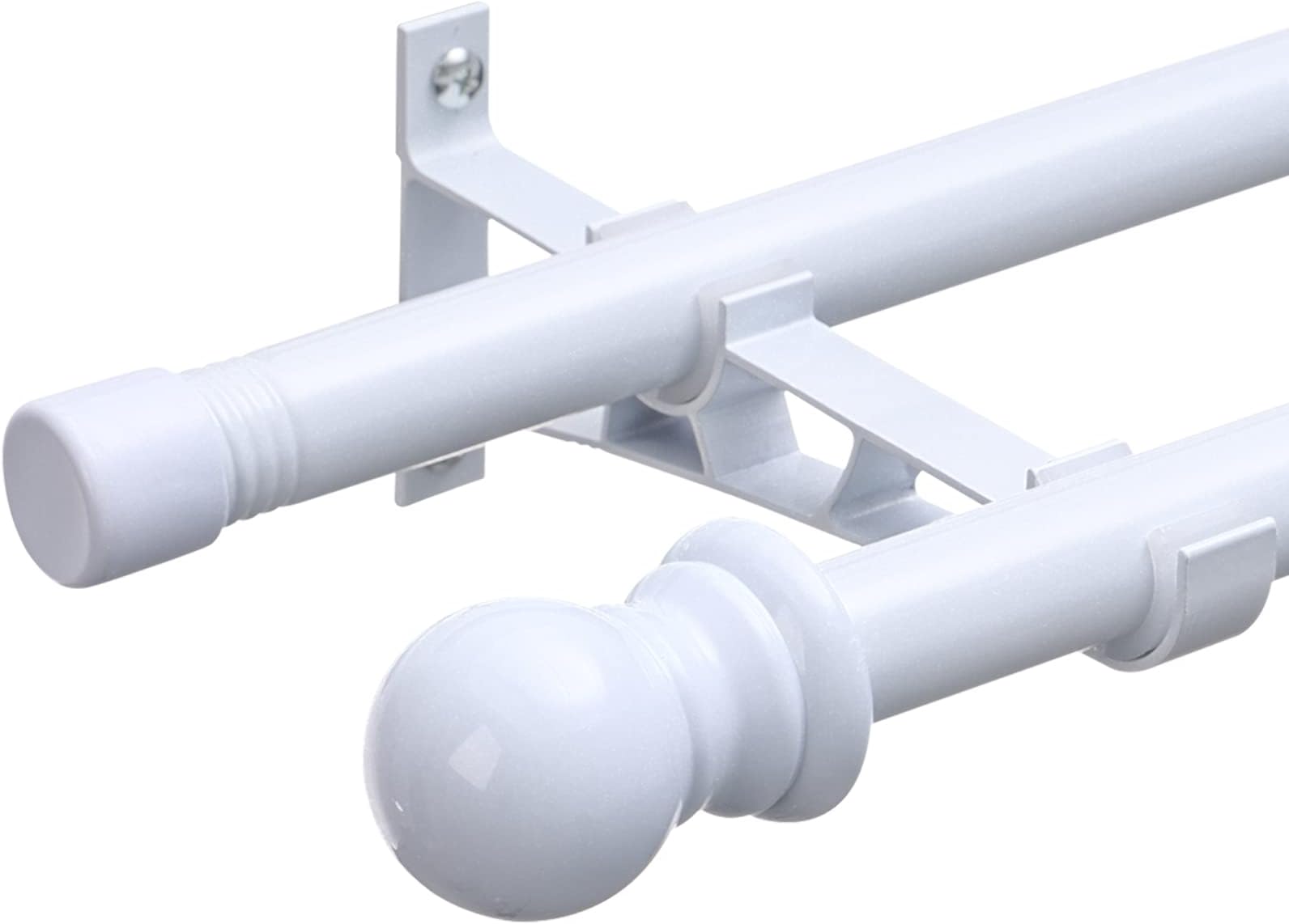 INFLATION Double Curtain Rods for Windows 76-223 cm, 2.5 cm Heavy Duty ...