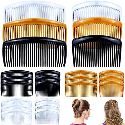 Amazon.com : Yeshan 3.2" Plastic Hair Side Comb With Teeth Comb HairPin ...