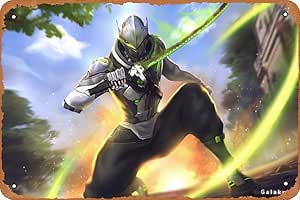 Amazon.com : Overwatch, Genji Game Poster Home Wall Art Decoration ...