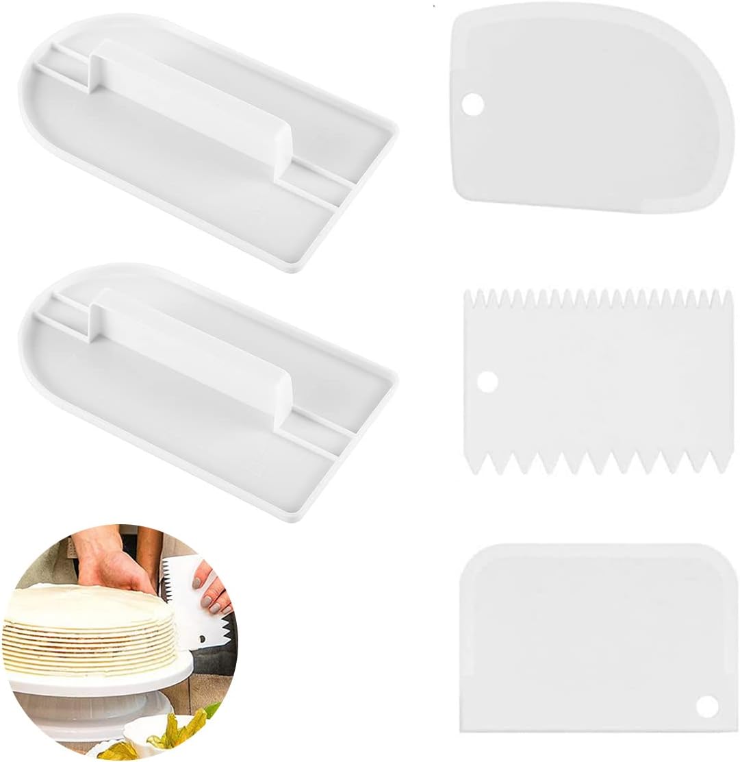 CYIOU 5Pcs Fondant Tools Cake Smoother Smart Baking Fondant Plastic ...