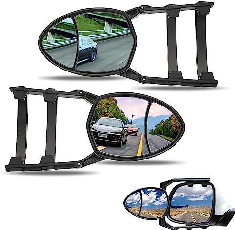 Amazon.com: Sodcay 2 PCS Clamp-on Towing Mirrors, Universal Towing ...