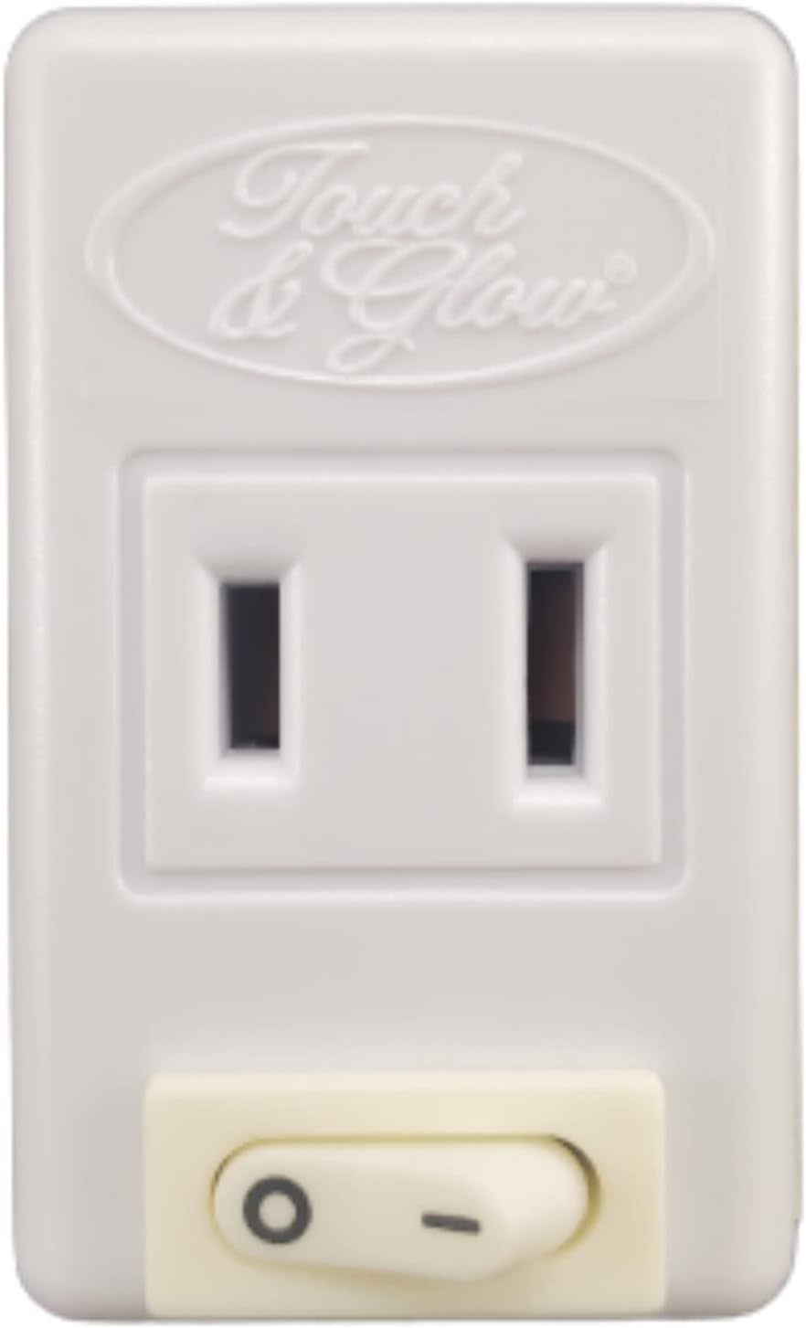 Touch and Glow 2 Prong Electrical Plug Outlet Switch - Handy ON/Off ...
