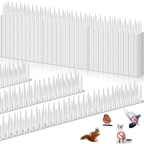 Amazon.com : Geetery 48 Pack Bird Spikes Bulk Transparent Plastic Bird ...