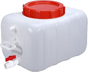 Food Grade Portable Water Container with Cap Spigot for Outdoors Hiking ...