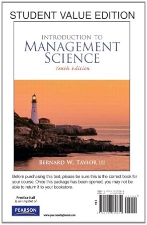Buy Introduction to Management Science: Student Value Edition Book ...