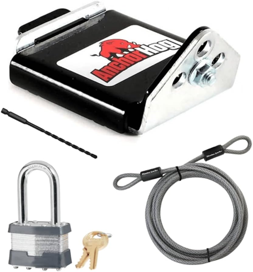 AnchorHog Security Anchor All-in-One Starter Kit - Powder Coated (Black ...