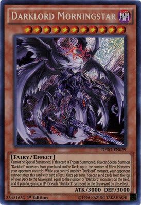 Amazon.com: YU-GI-OH! / Darklord Morningstar (Secret) / Destiny ...