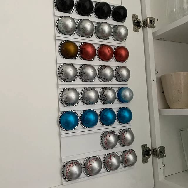 Amazon.com: Pod Holder for Vertuo Coffee Pods | Under Cabinet or Wall ...