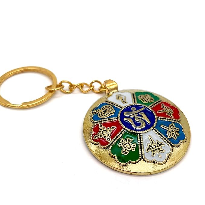 VR Creatives Tibetan Keychain for Men and Women Stylish dual-sided ...